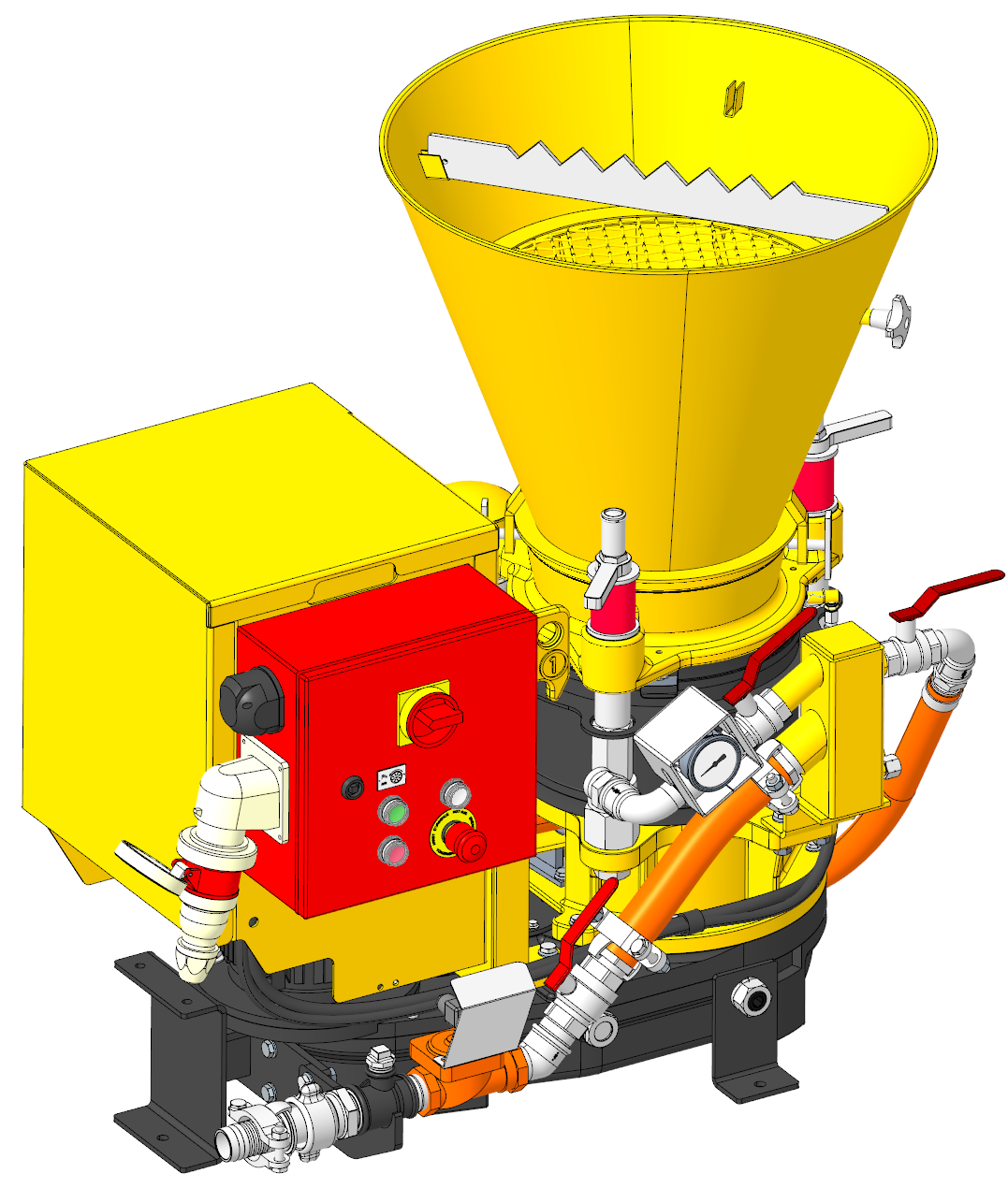 AL-237 Top Spritzbetonmaschine 5.6 l Rotor für Trockenmischung, 380 ...